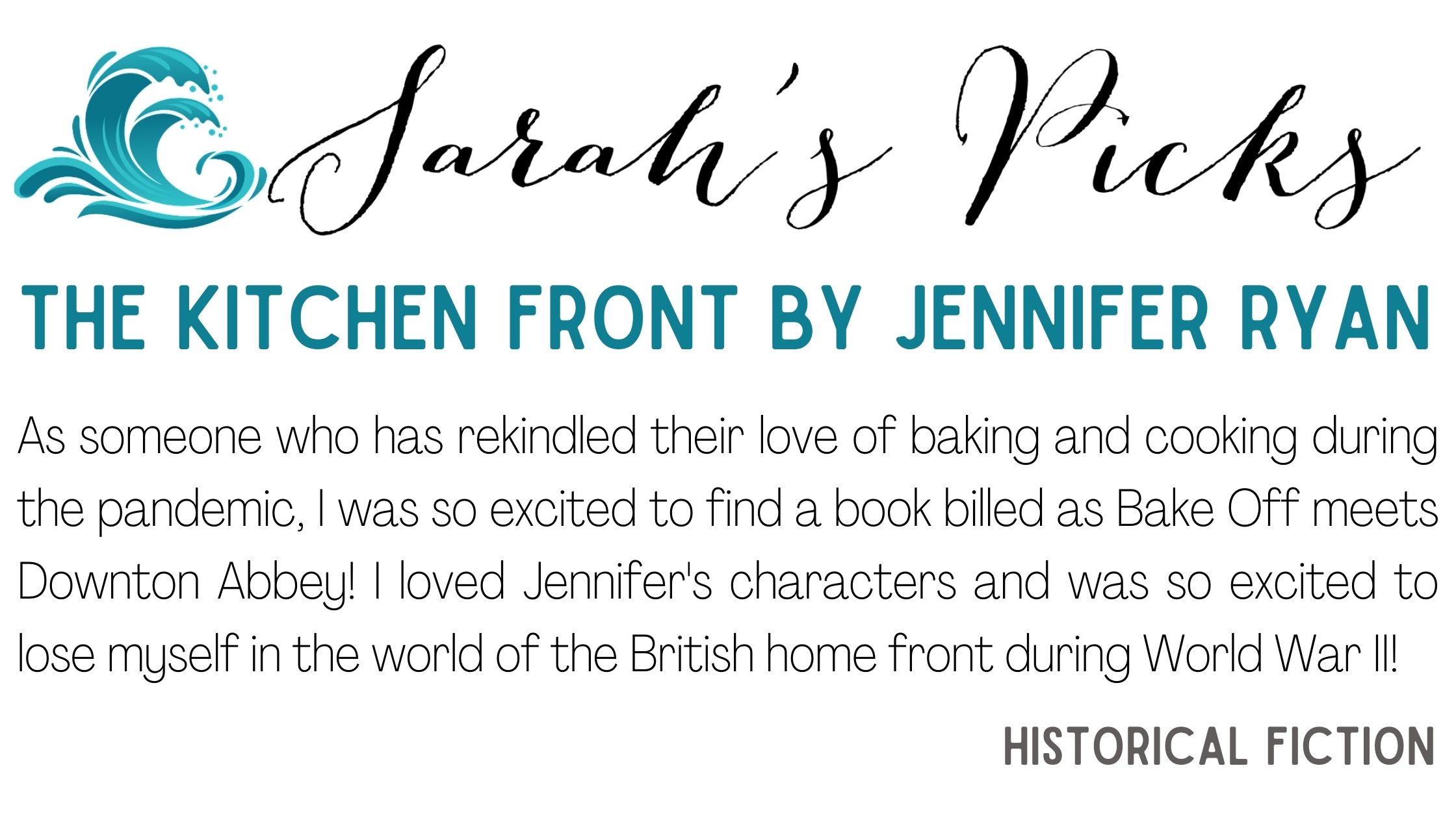 The Kitchen Front by Jennifer Ryan – Celebration of Books